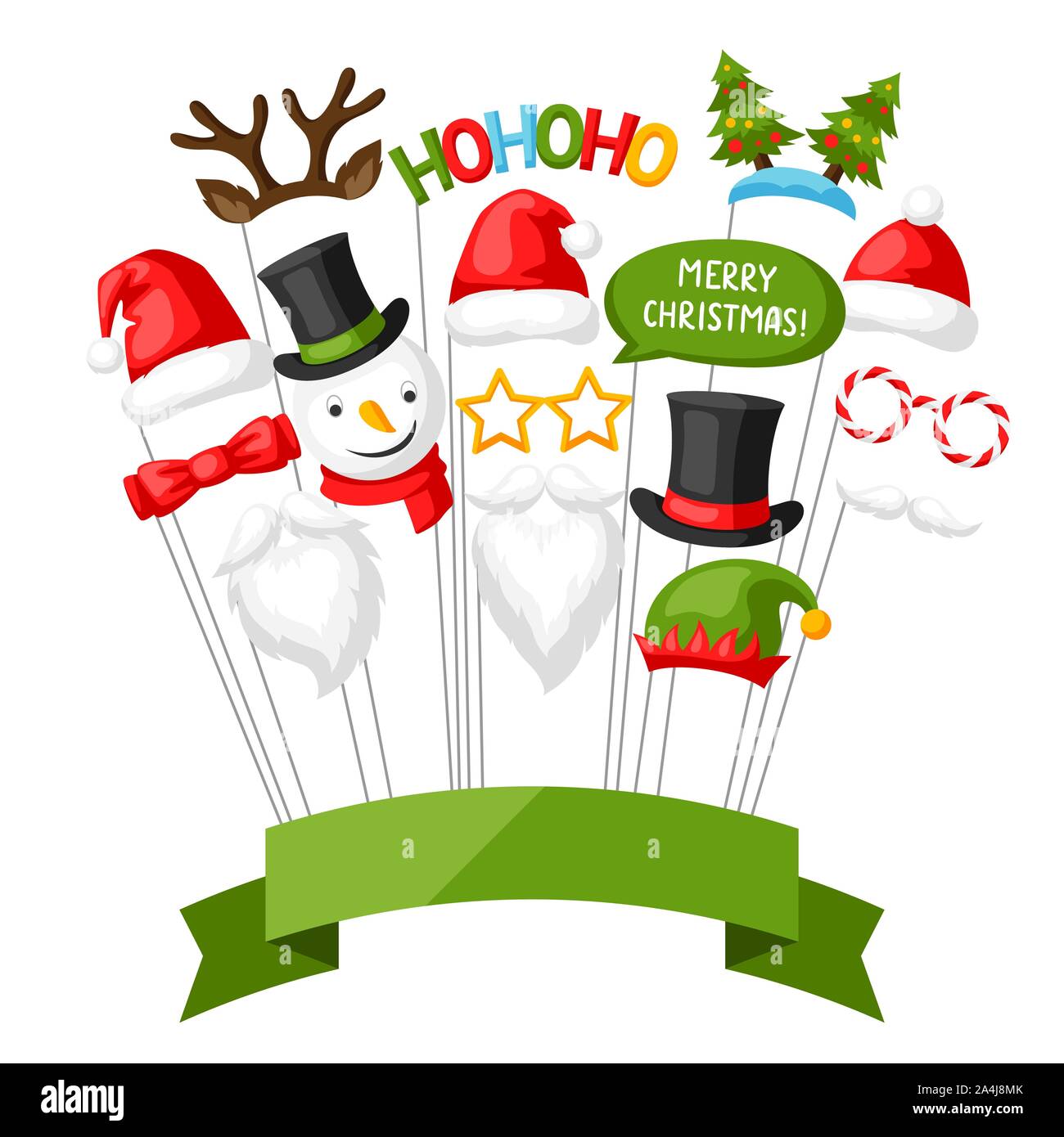 Reindeer Antlers Template Photo Booth