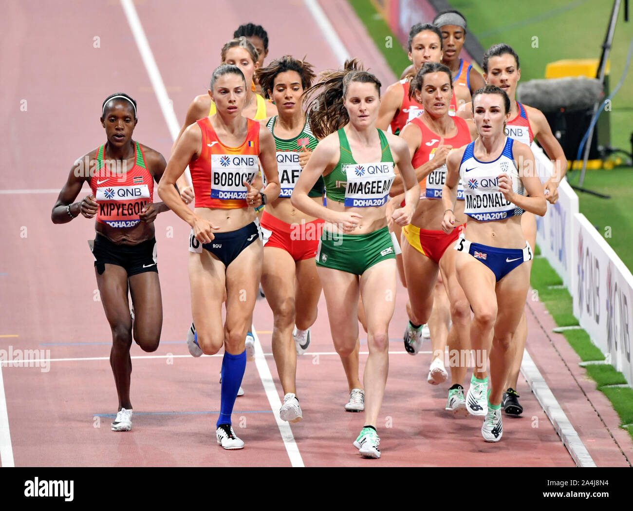 Faith Kipyegon, Rababe Arafi, Ciara Mageean, Sarah McDonald. 1500 ...