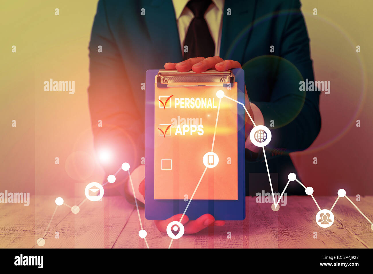 Handwriting text Personal Apps. Conceptual photo Organizer Online ...
