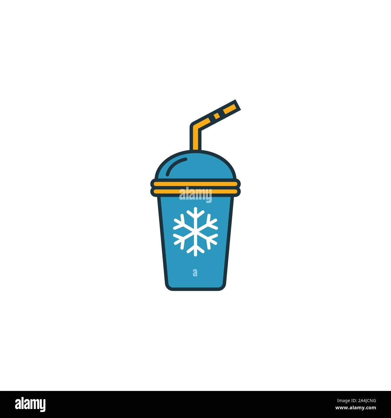 Ice Coffee icon. Thin line symbol design from coffe shop icon ...