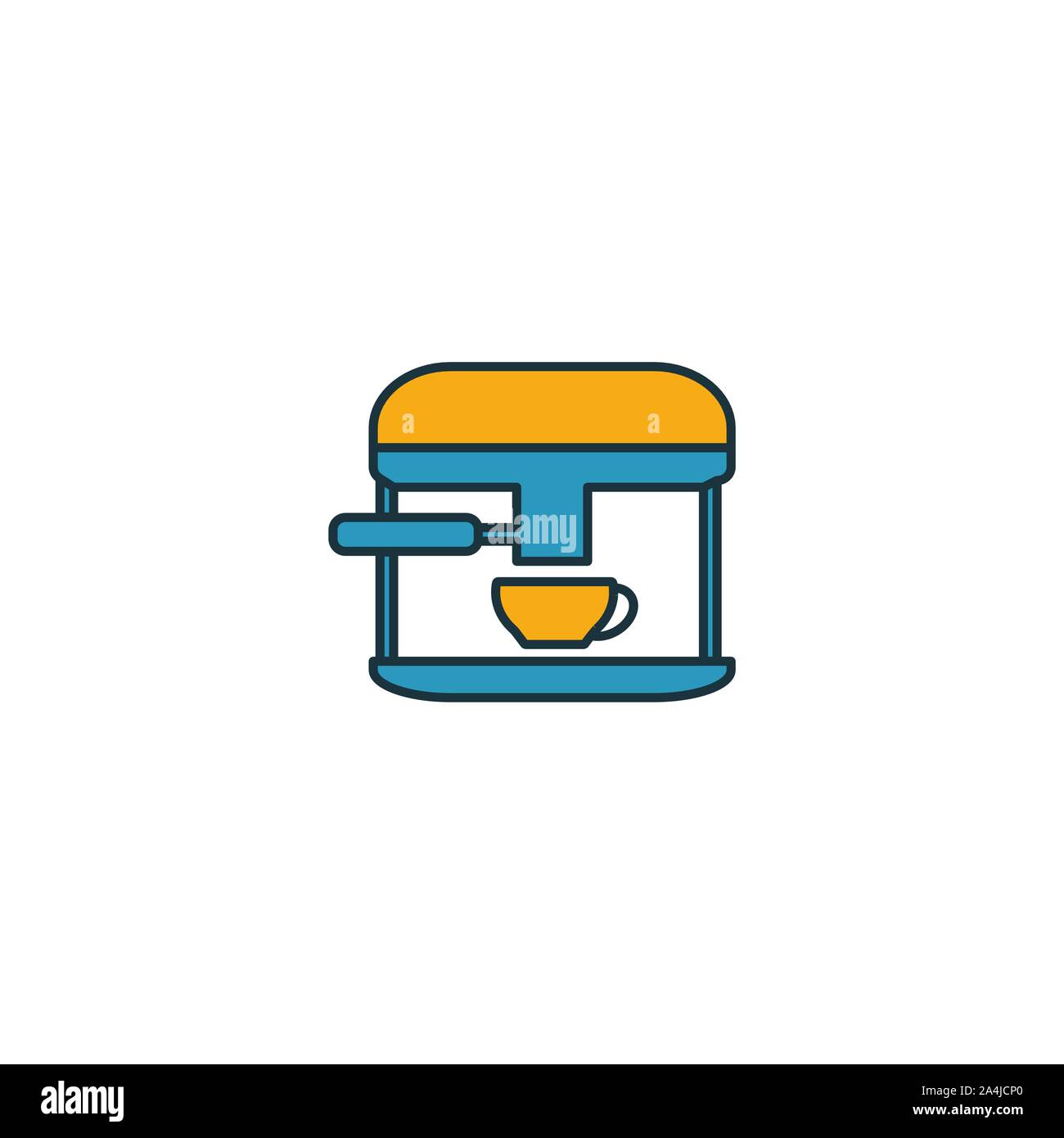 Coffee Machine icon. Thin line symbol design from coffe shop icon ...