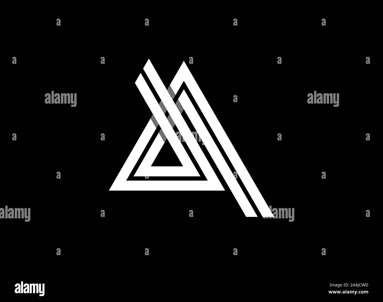 Black elegant letter logo Stock Vector Images - Alamy