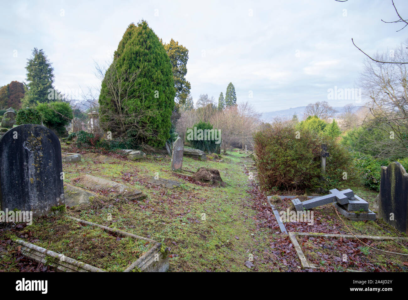 The Anglican Bath Abbey Cemetery Stock Photo - Alamy