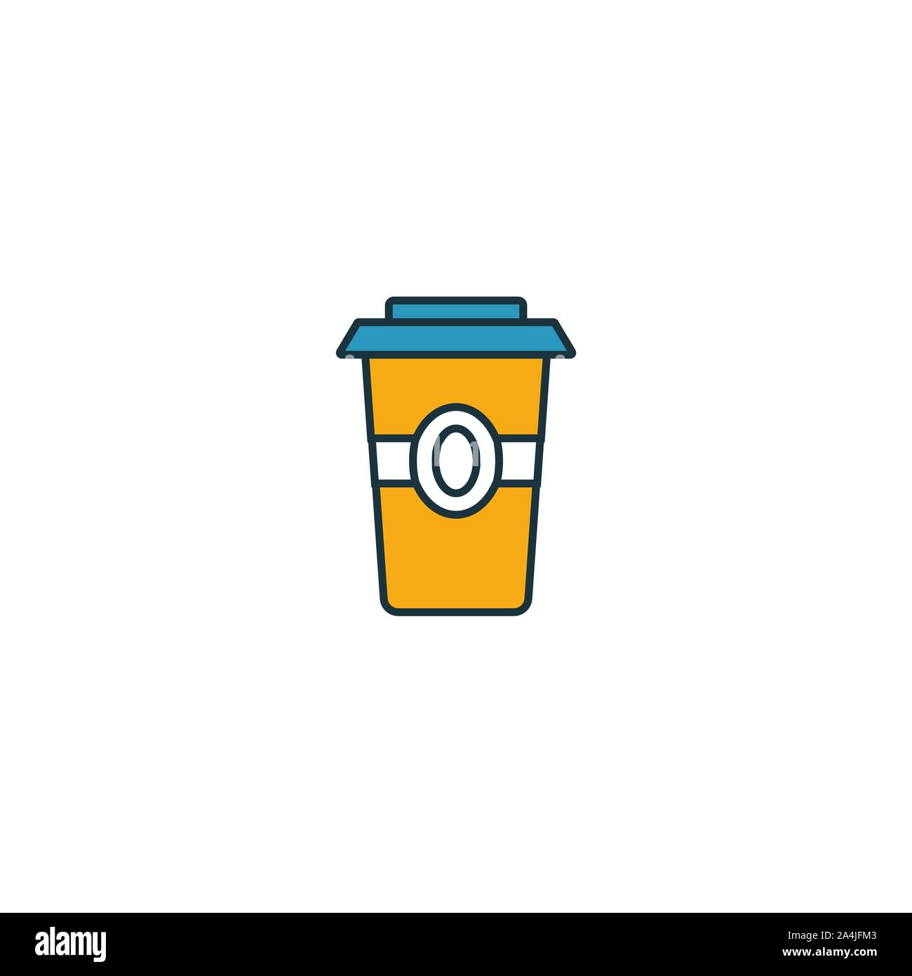 Coffee To Go icon. Thin line symbol design from coffe shop icon ...