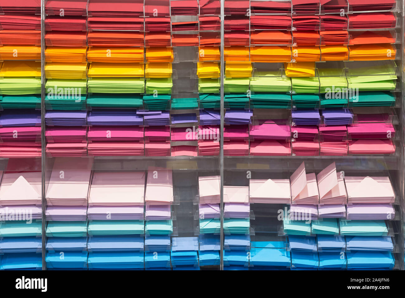 Envelopes display, London, England Stock Photo - Alamy