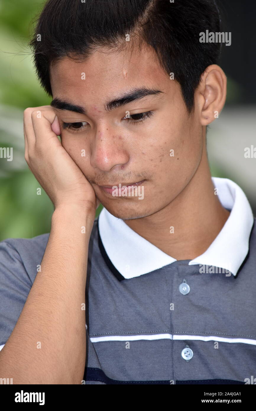 Diverse Male And Sadness Stock Photo - Alamy