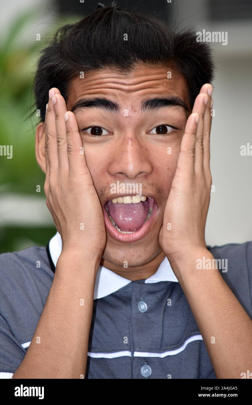 Surprised male adult hi-res stock photography and images - Alamy
