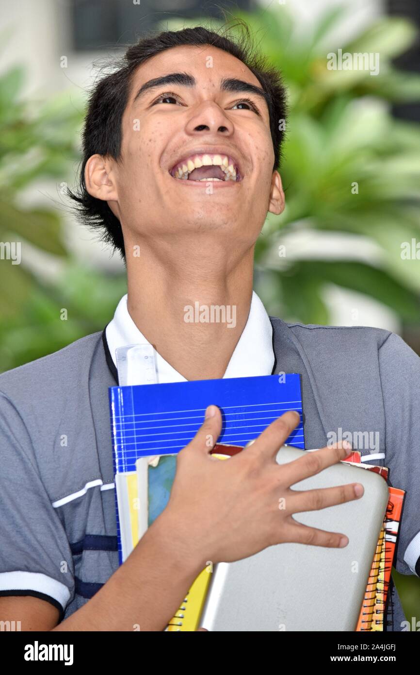 Filipino Student Laughing Stock Photo - Alamy