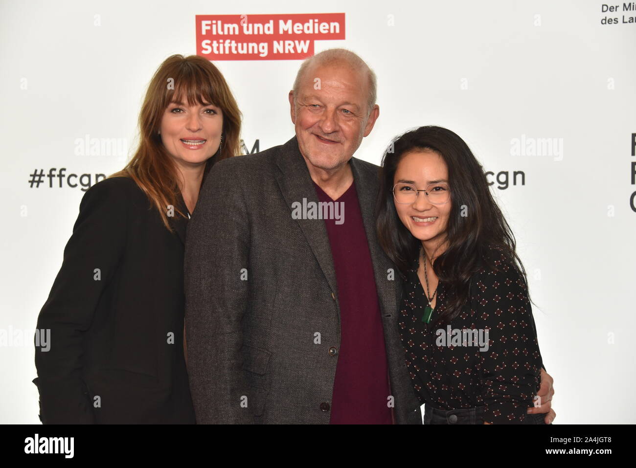 Cologne, Germany. 13th Oct, 2019. The actors Ina Paule Klink, Leonard ...