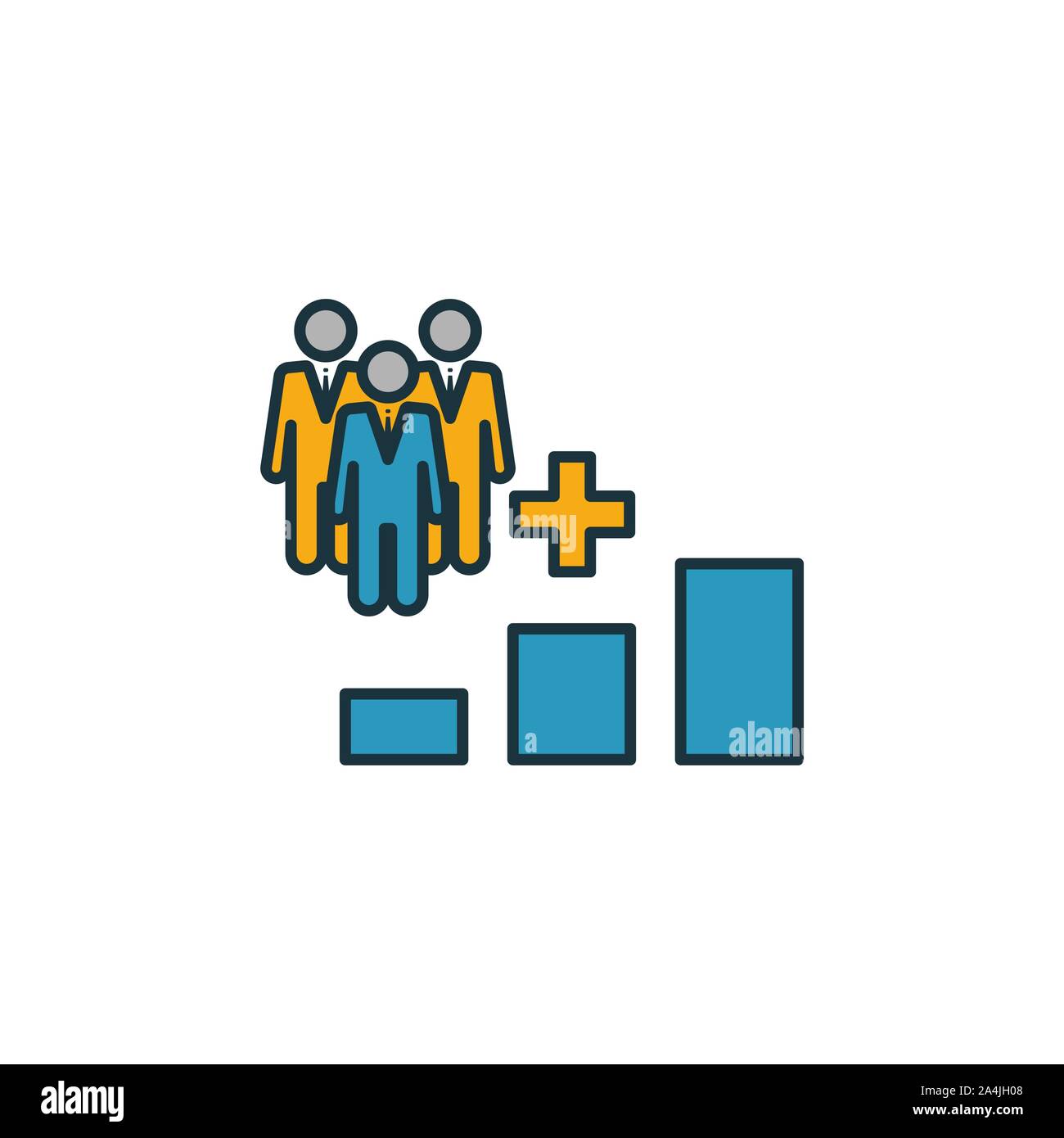 Population Growth icon set. Four elements in diferent styles from icons ...