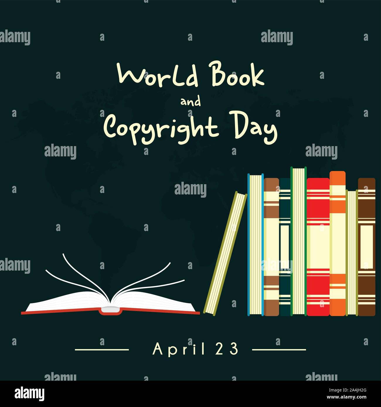 World book and copyright day Stock Vector Images - Alamy