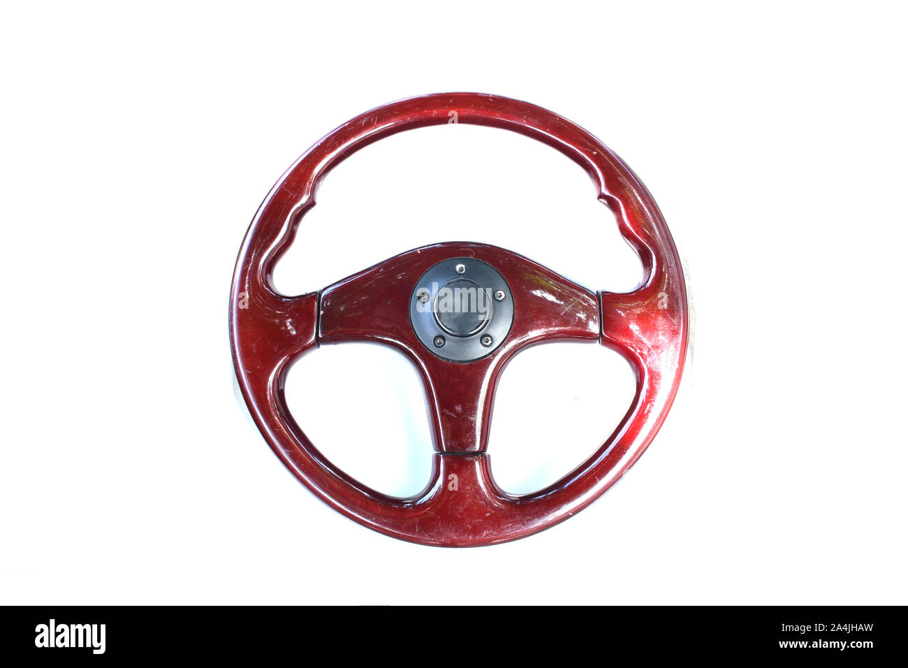 Steering wheel old classic Cut Out Stock Images & Pictures - Alamy