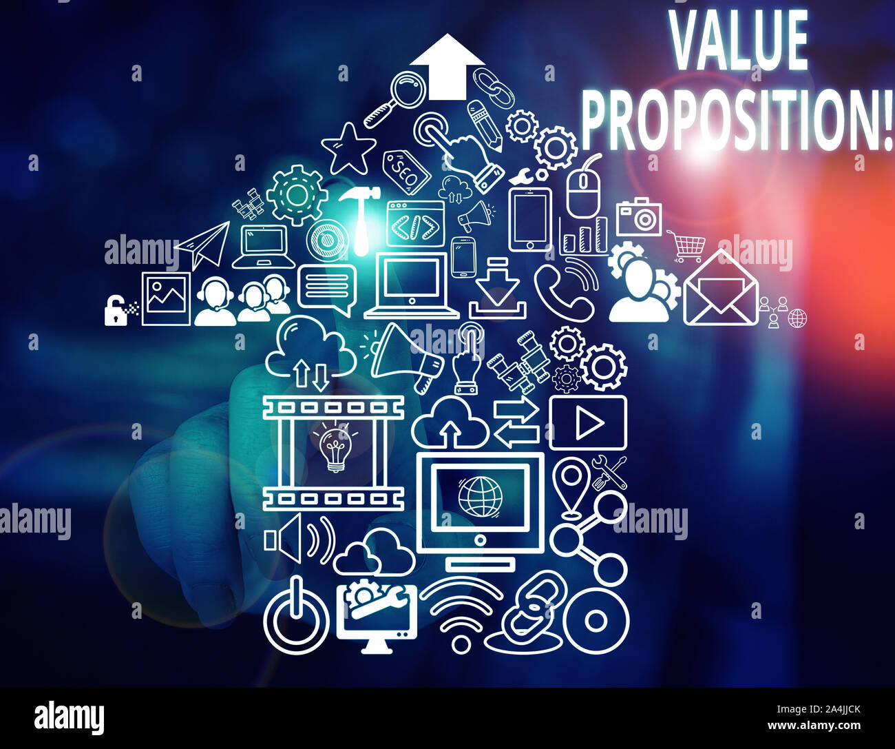 Conceptual hand writing showing Value Proposition. Concept meaning ...