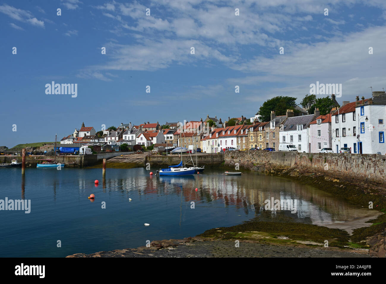 St Monans harbour, Fife Stock Photo - Alamy