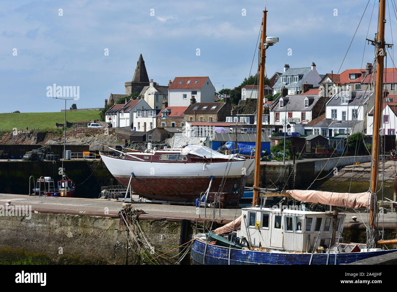 St Monans harbour, Fife Stock Photo - Alamy