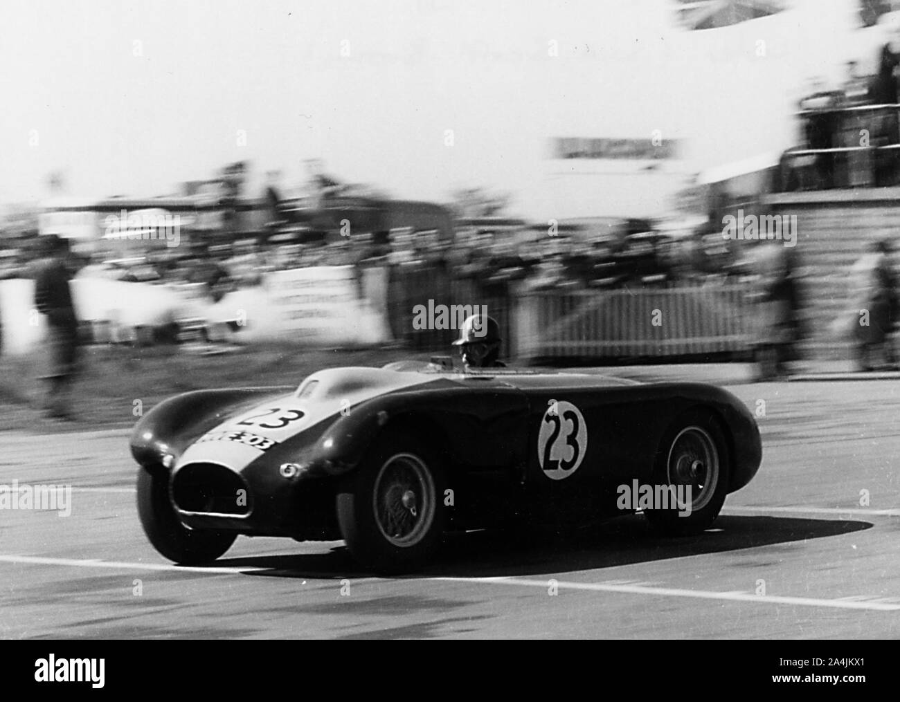 Lister, Scott Brown, Silverstone 1955 Stock Photo - Alamy
