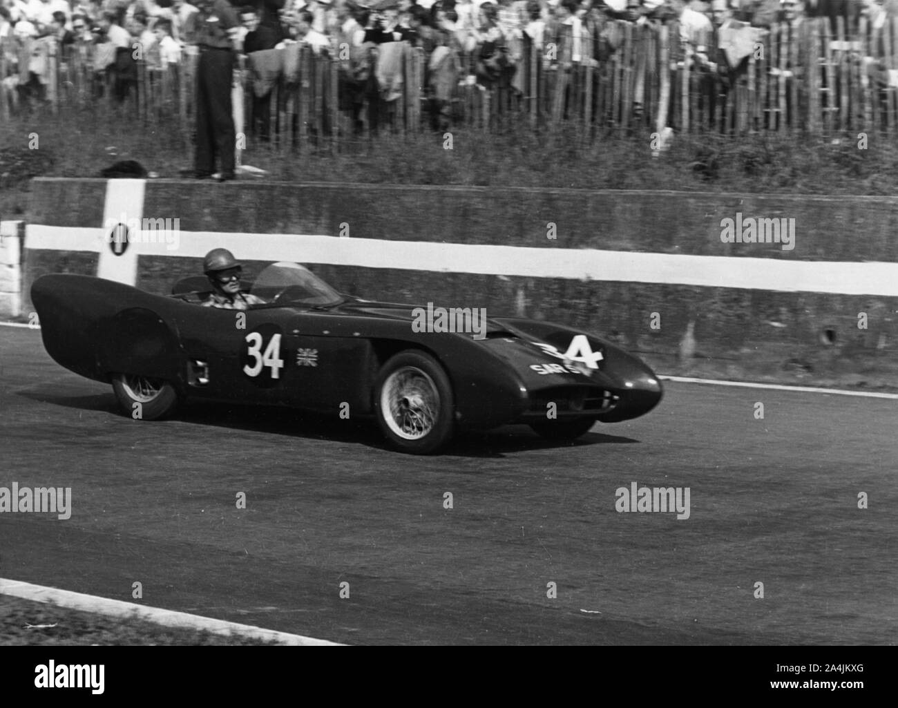 1954 Lotus VIII driven by Colin Chapman at Crystal Palace Stock Photo ...