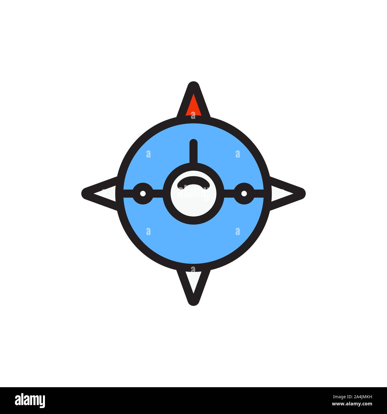 Vector Compass Aircraft or airplane Travel Unique Creative Logo. Design ...