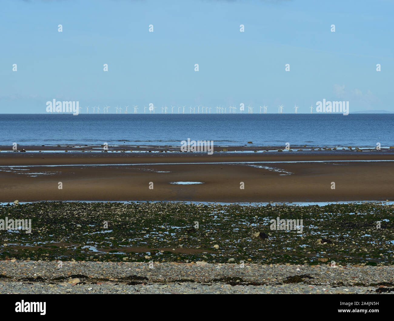 Robin Rigg wind farm, Solway Firth 2 Stock Photo - Alamy