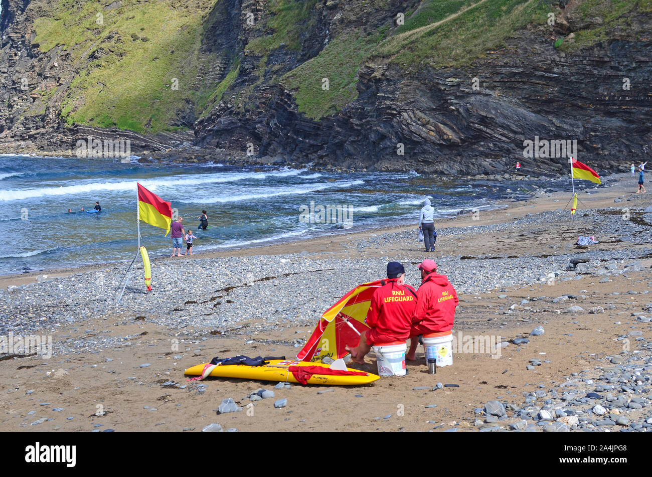 Lifeguards flags hi-res stock photography and images - Alamy