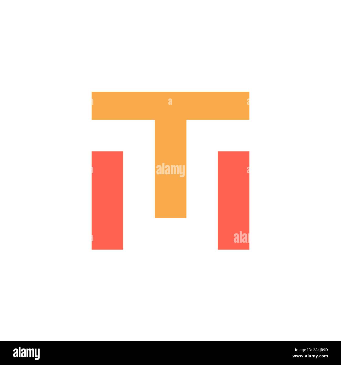 Initial letter TM logo line unique modern. Initial letter logo line ...