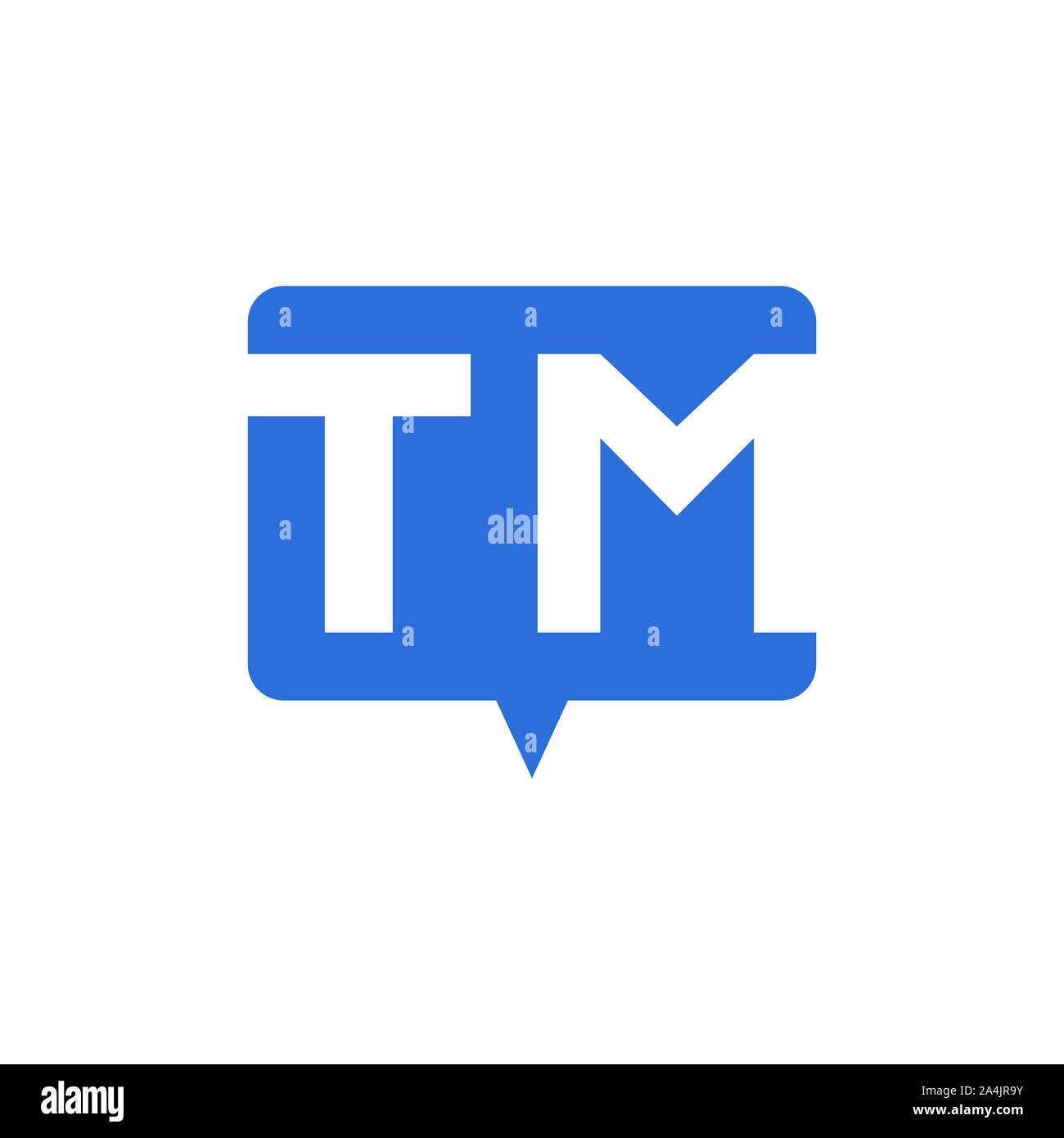 Initial letter TM logo line unique modern. Initial letter logo line ...