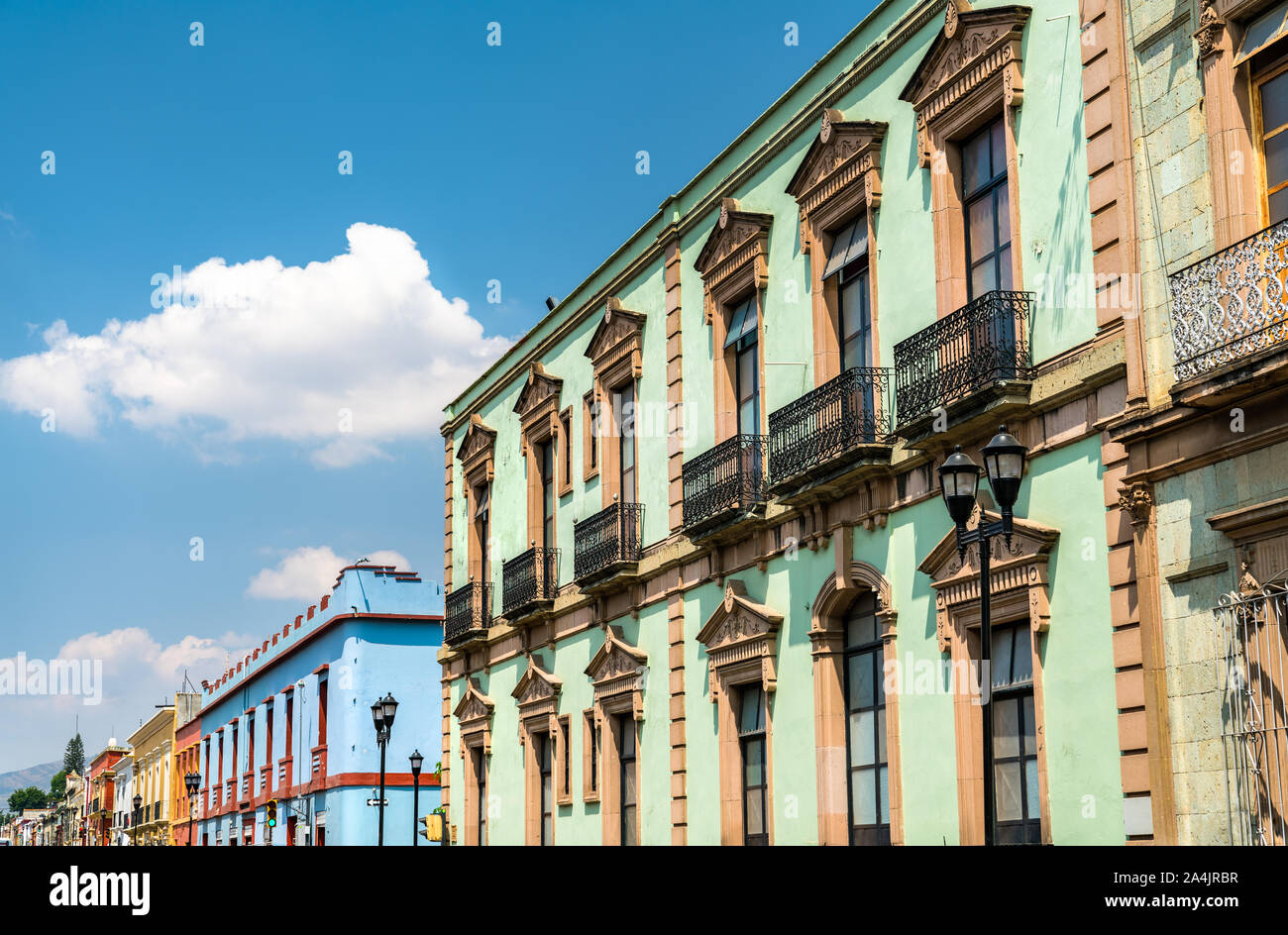 Traditional colonial architecture in Oaxaca, Mexico Stock Photo - Alamy
