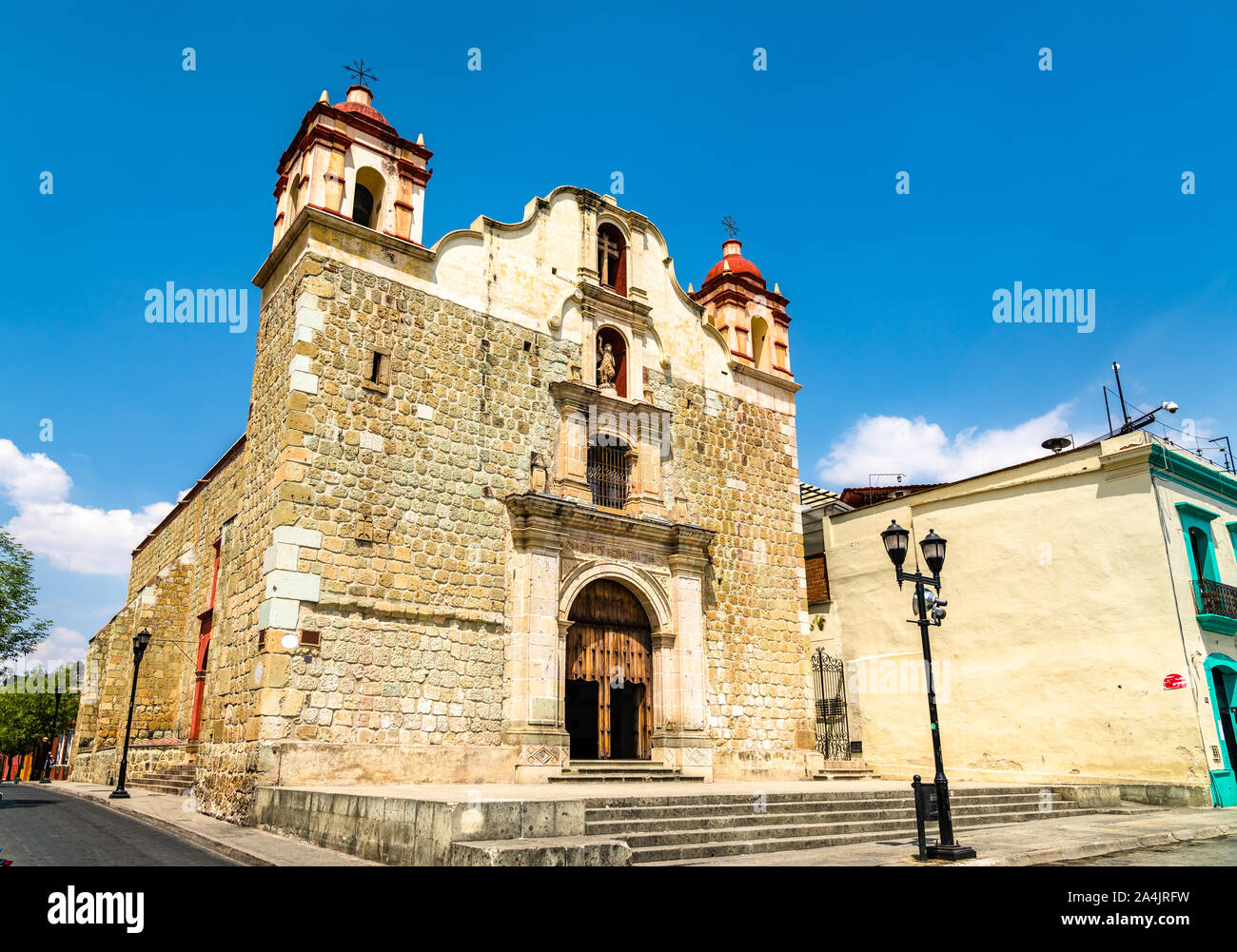 The Precious Blood of Christ Chirch in Oaxaca de Juarez, Mexico Stock ...