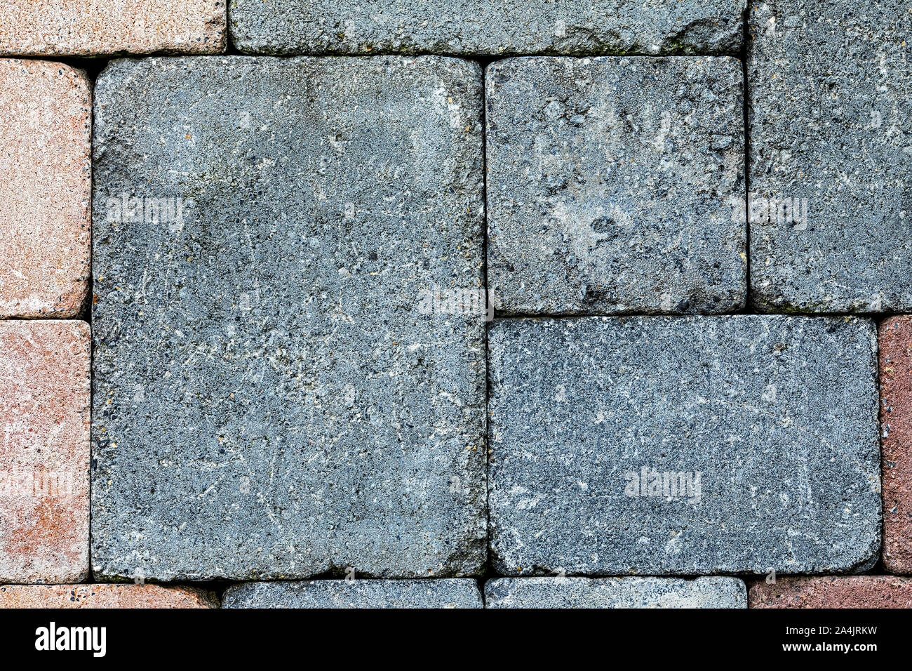 texture of gray and pink cobblestones Stock Photo - Alamy