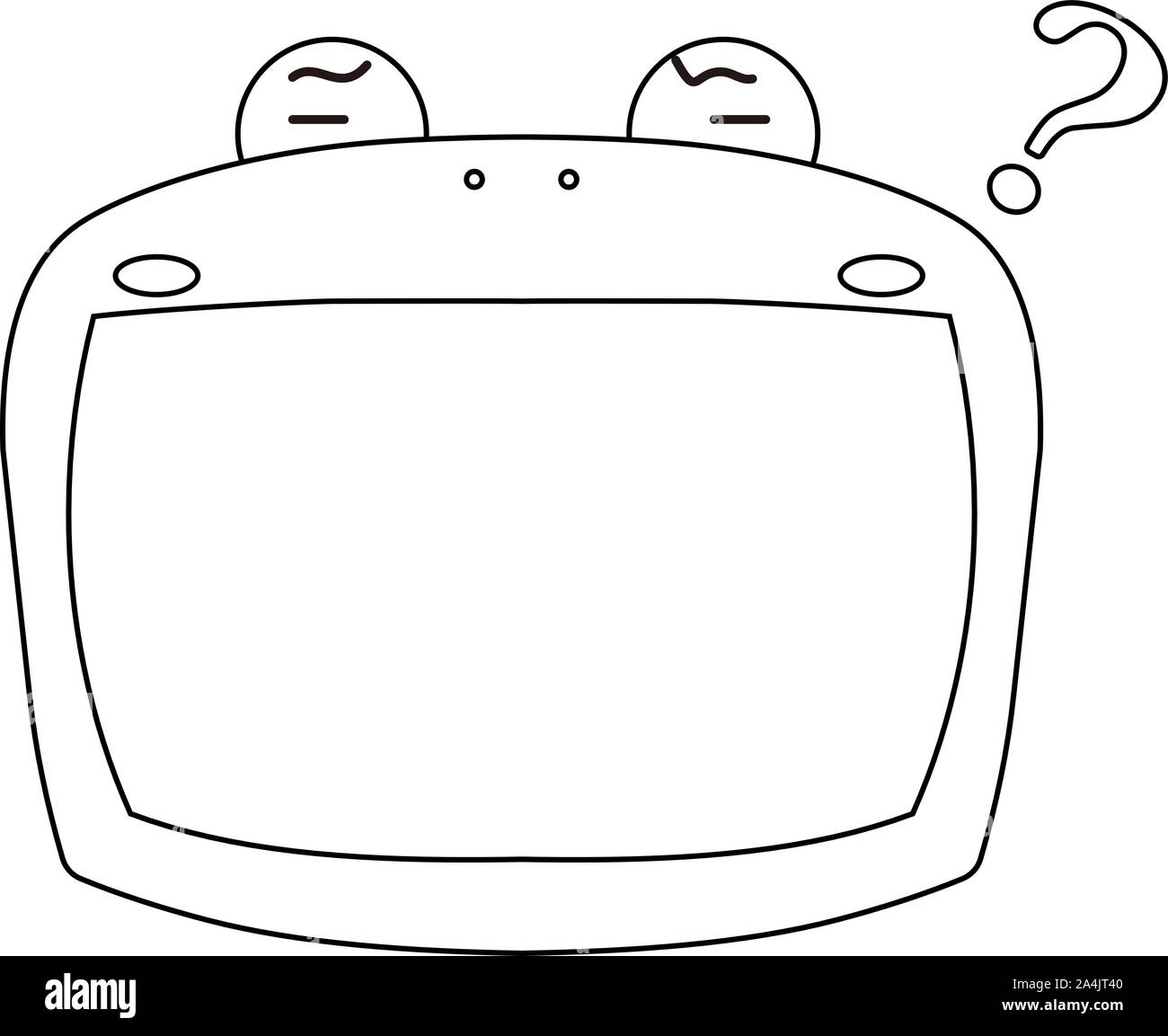 This is a illustration of Cute frog whiteboard Stock Vector Image & Art ...