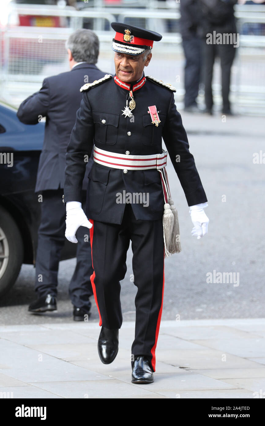 The Lord-Lieutenant of Greater London, Sir Kenneth Olisa, arrives for a ...