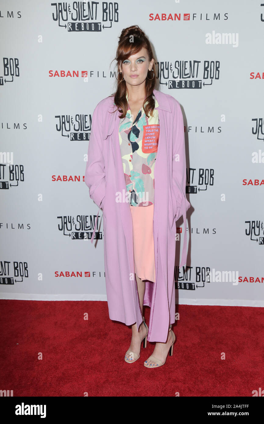 Hollywood, California, USA. 14th Oct, 2019. Frankie Shaw. Premiere of Saban Films' "Jay & Silent ...