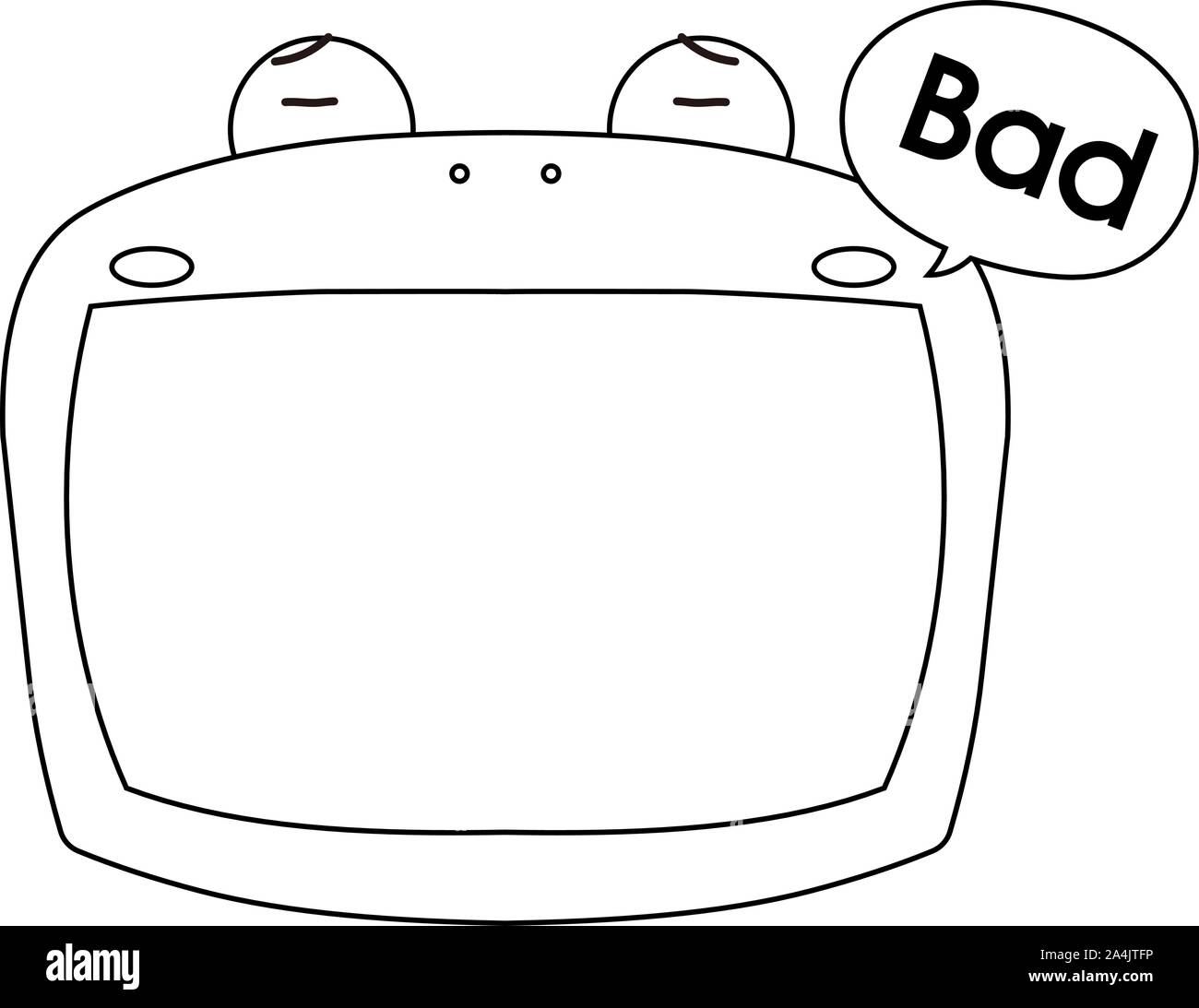 This is a illustration of Cute frog whiteboard Stock Vector Image & Art ...