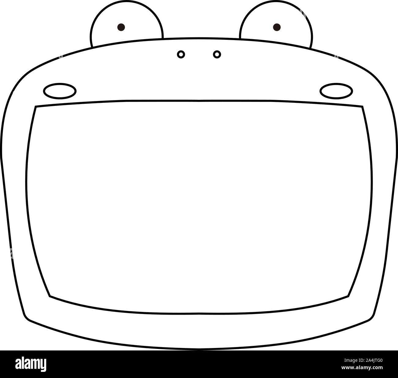 This is a illustration of Cute frog whiteboard Stock Vector Image & Art ...
