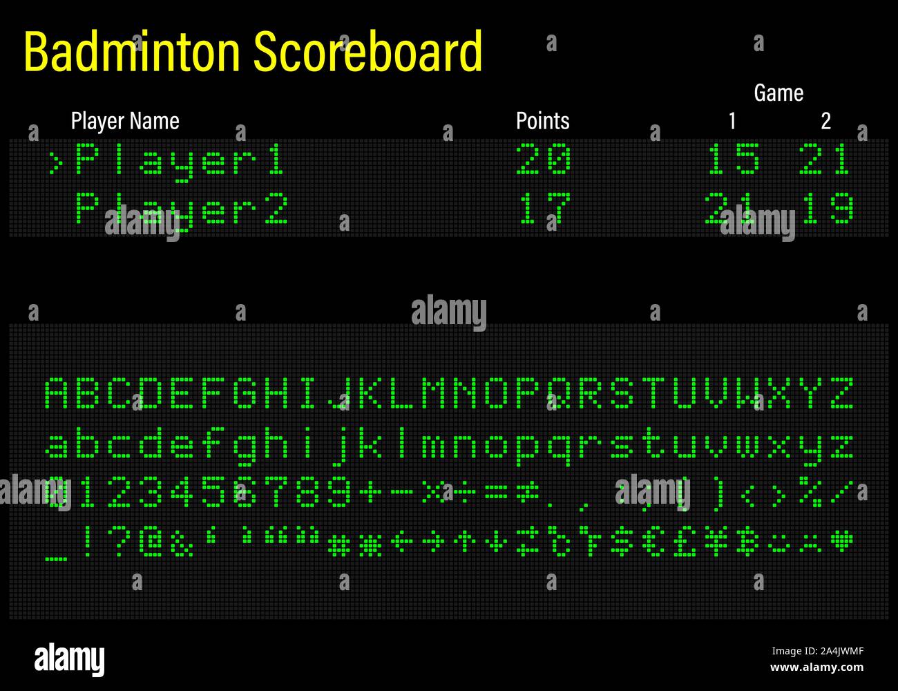 English letters numbers symbols Stock Vector Images - Alamy