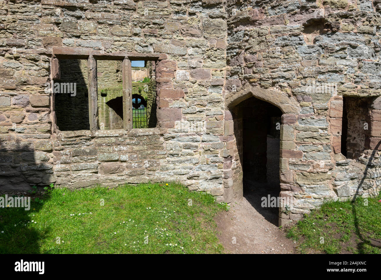 Ludlow Castle, Shropshire, England. A fine medieval castle which is a ...