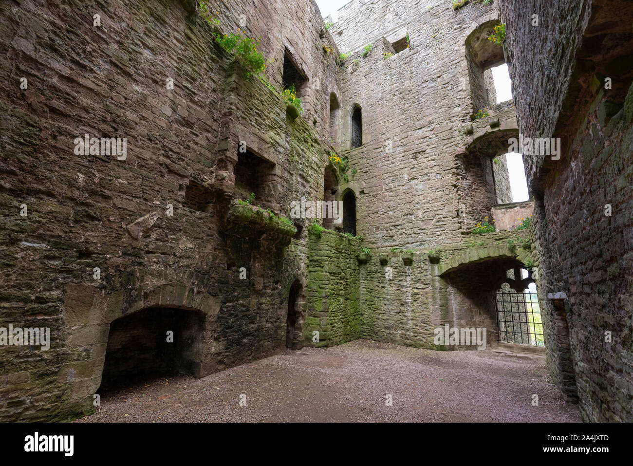 Ludlow Castle, Shropshire, England. A fine medieval castle which is a ...