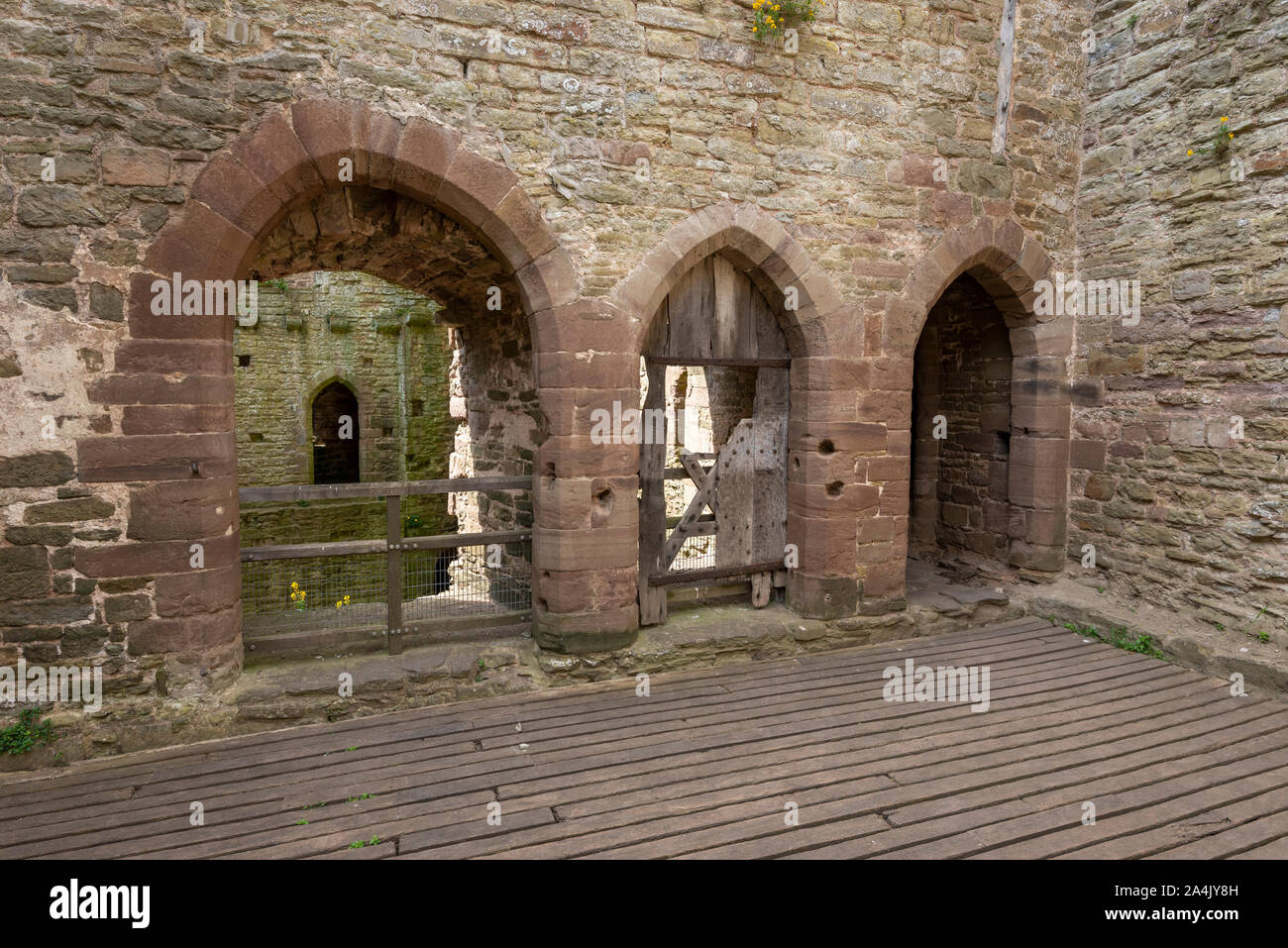 Ludlow Castle, Shropshire, England. A fine medieval castle which is a ...