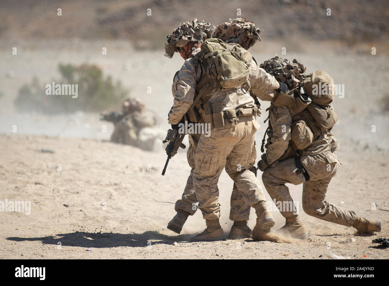 U.S. Marines with 3rd Platoon, Company C., 1st Battalion, 6th Marine ...