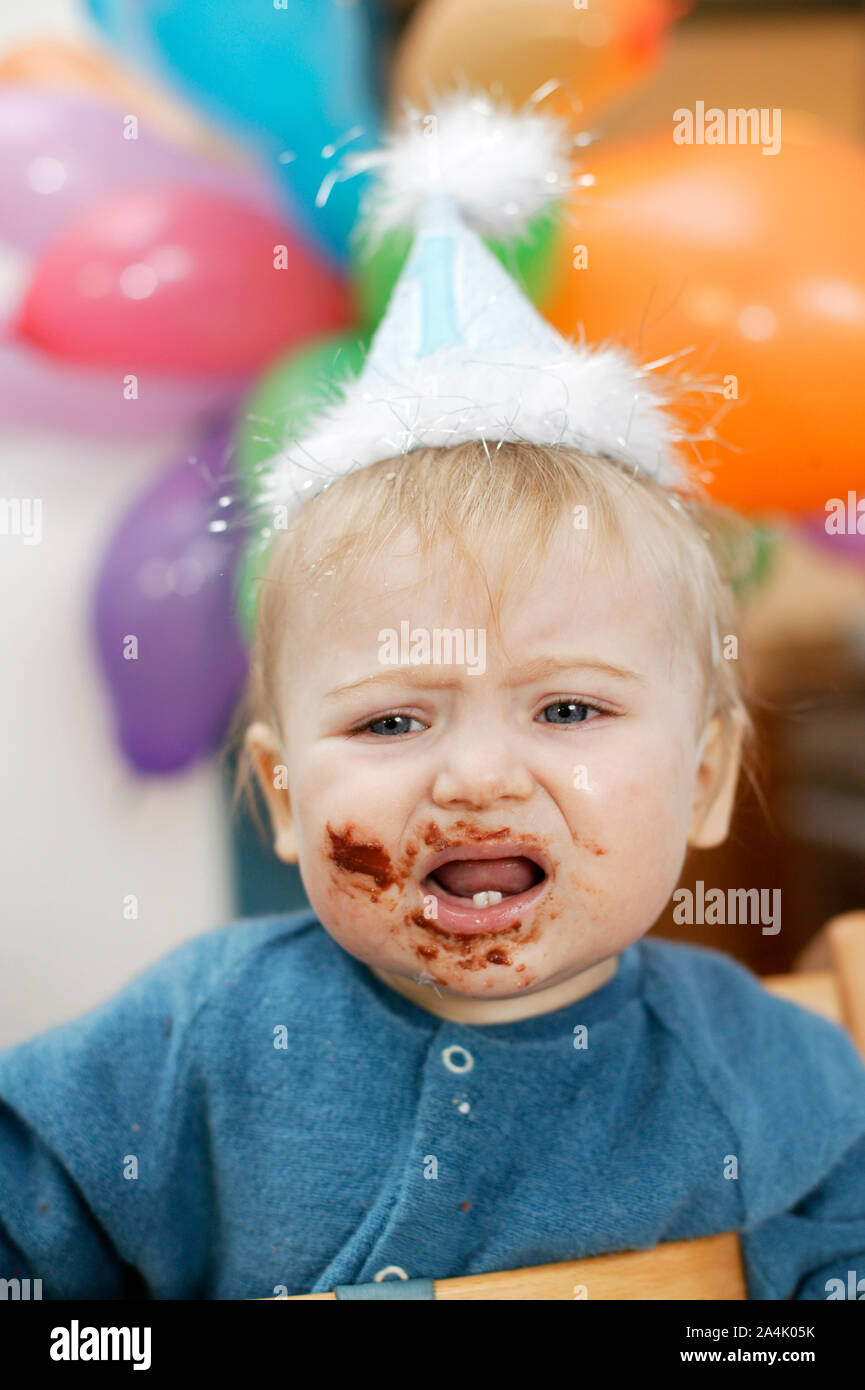 Crying child chocolate hi-res stock photography and images - Alamy