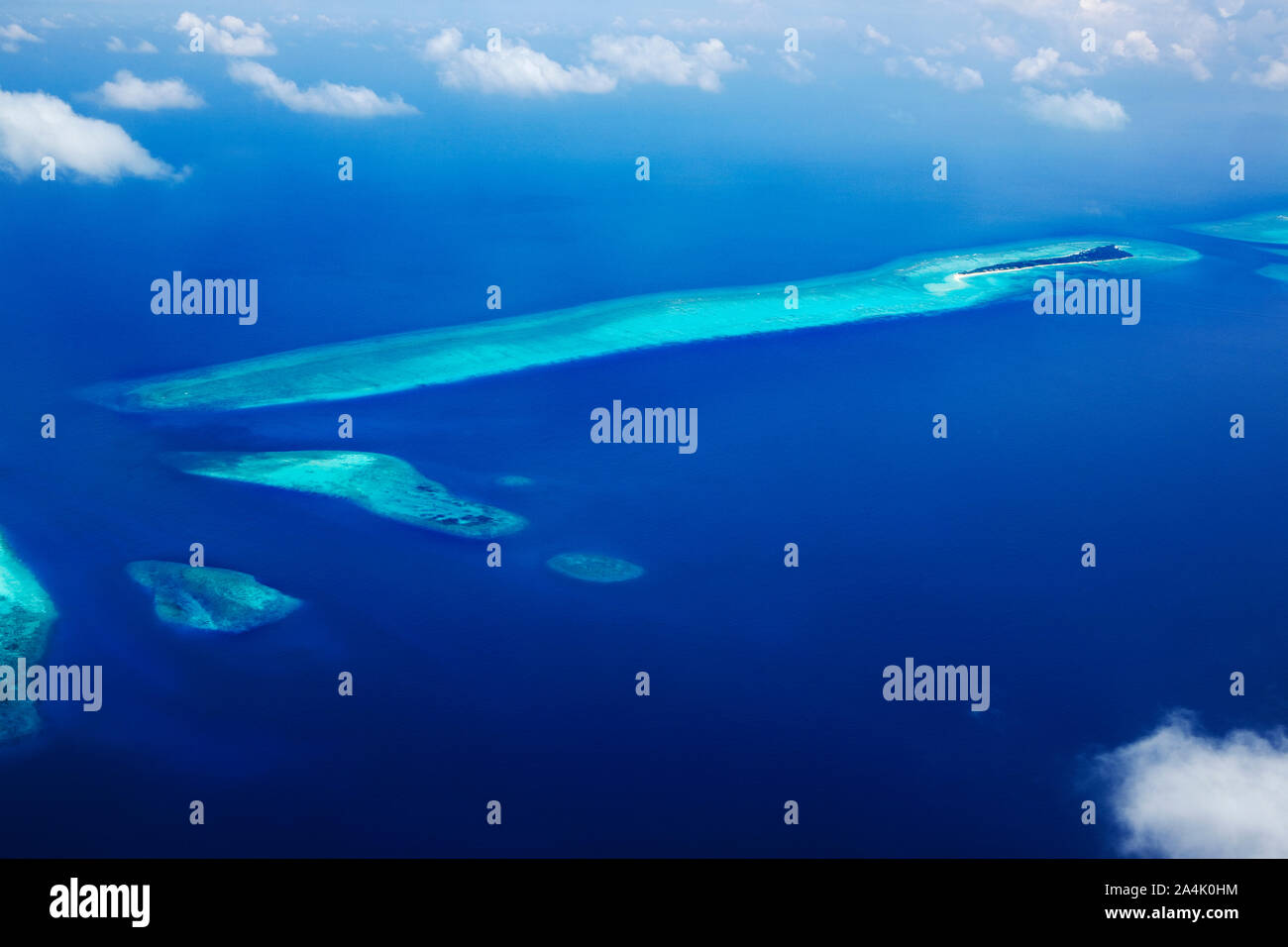 Aerial View of Coastline Maldive Islands, Indian Ocean Stock Photo - Alamy