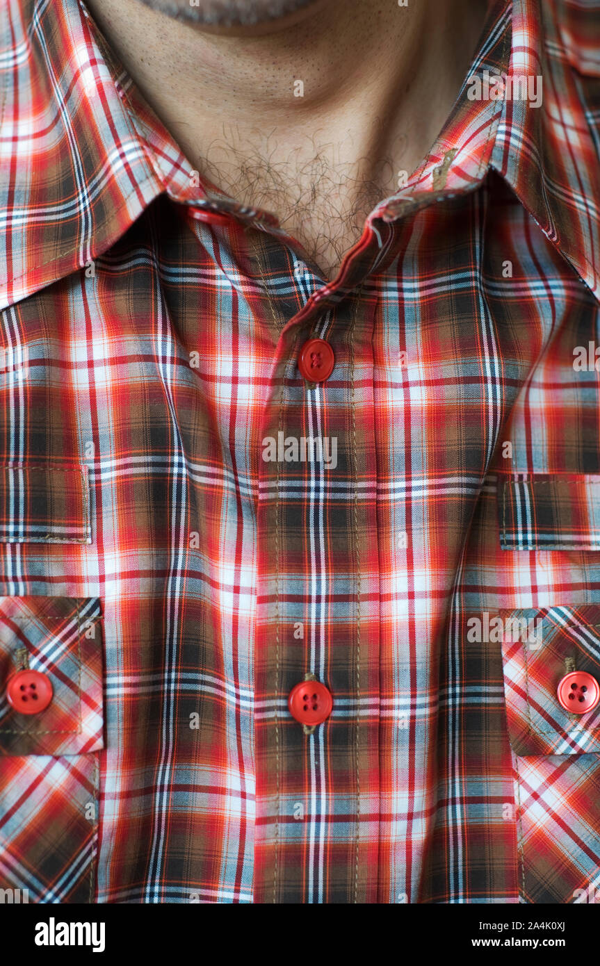 Middle aged man wearing checked hi-res stock photography and images - Alamy