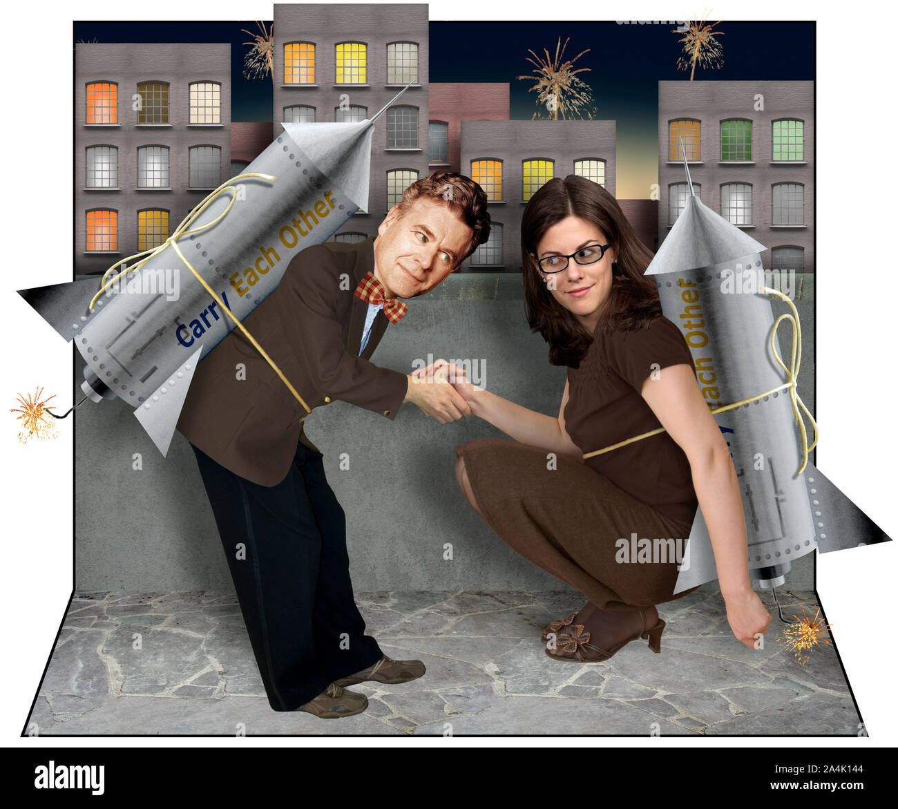 Concept/conceptual: marriage - living together - starting out ...