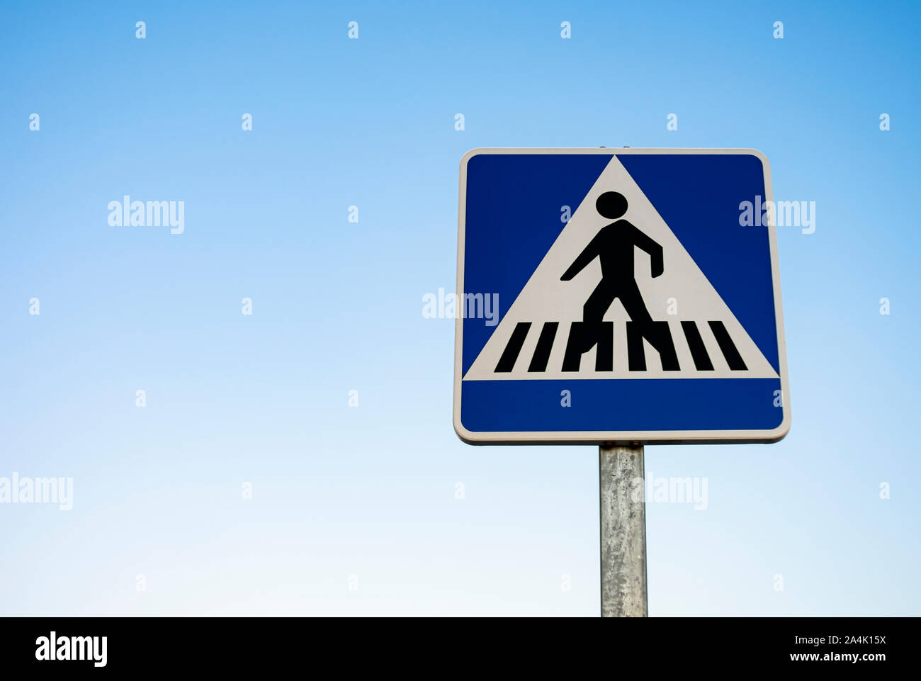 Pedestrian priority sign hi-res stock photography and images - Alamy