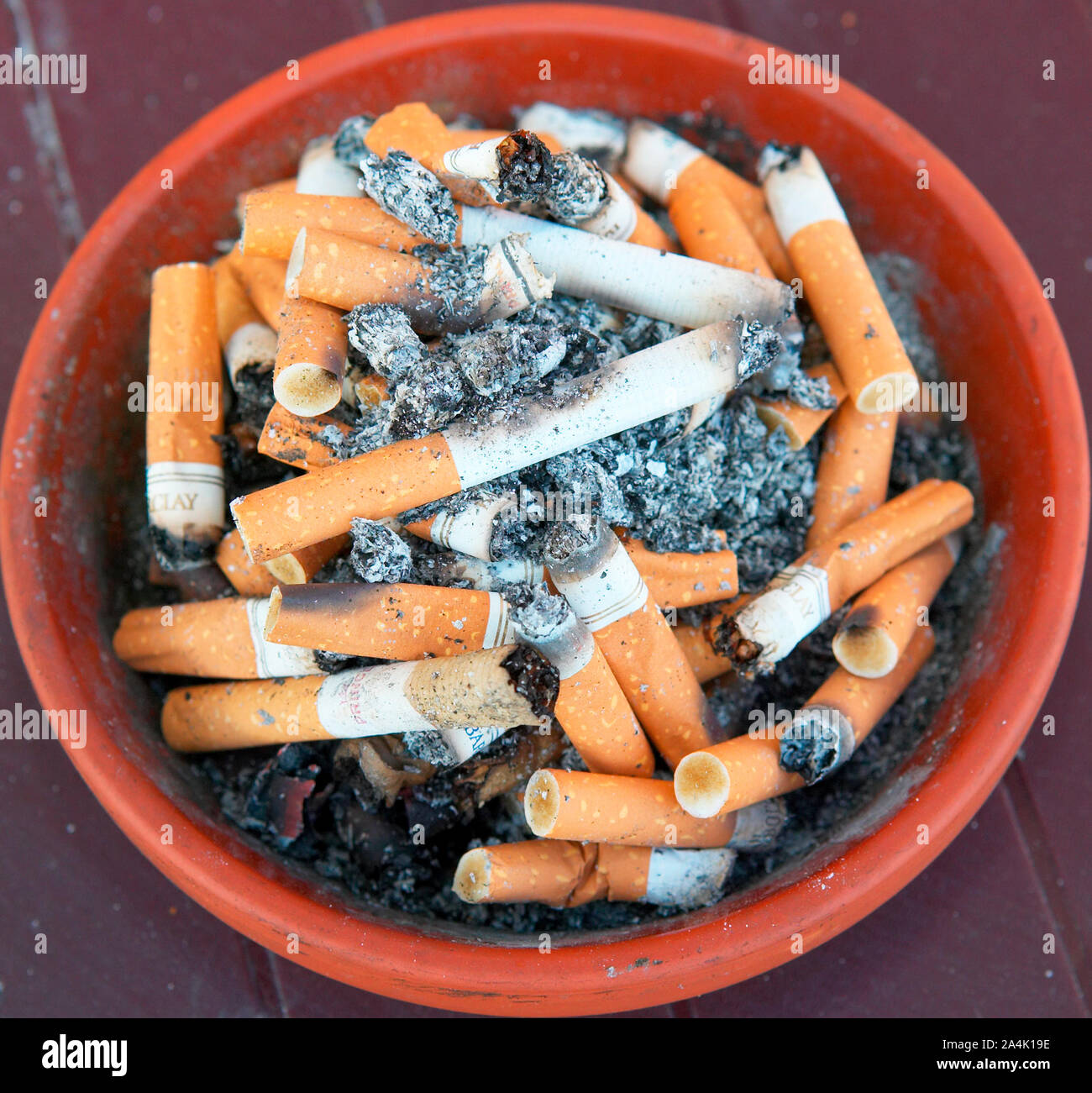 Cigarettes in Ashtray Stock Photo - Alamy