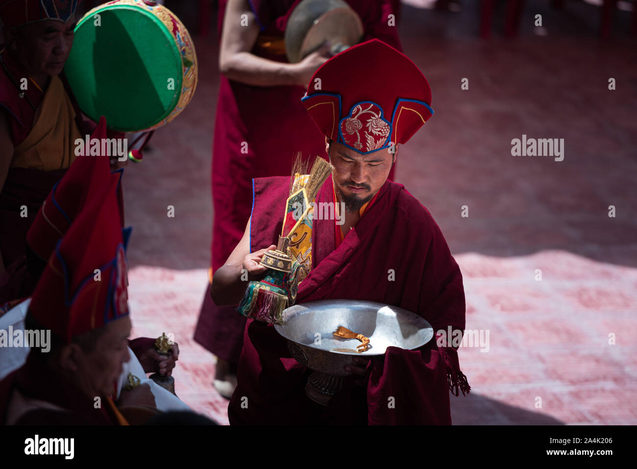 Takthok Monastery festival in Ladakh Stock Photo - Alamy