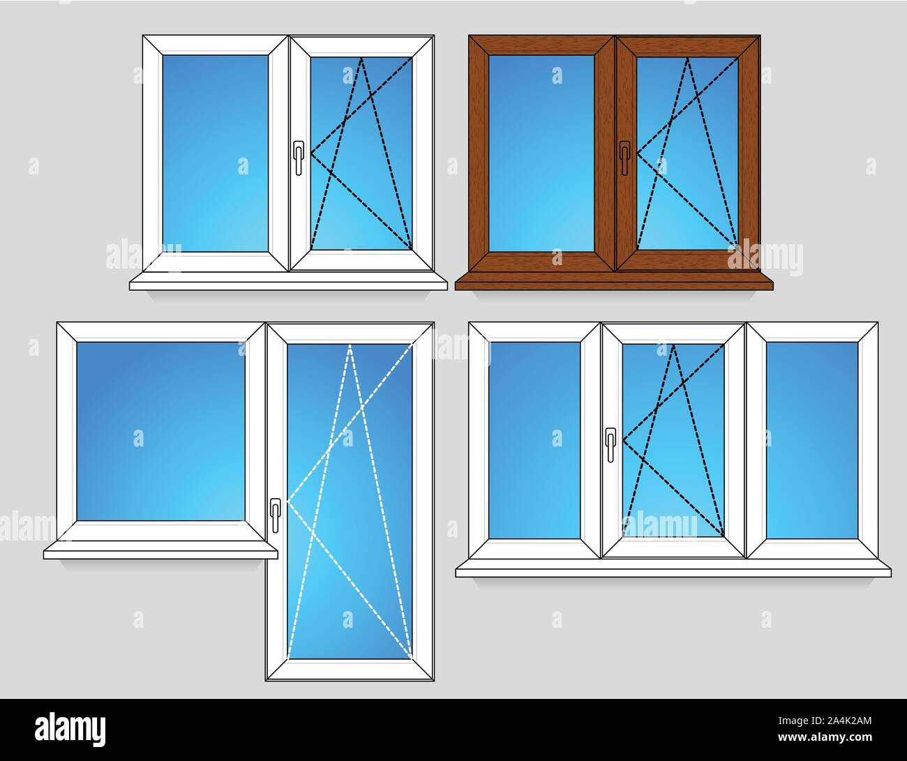 Set of window templates Stock Vector Image & Art - Alamy