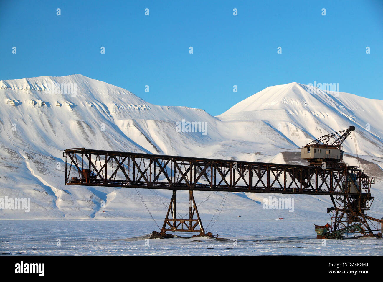 Coal mine on the island Spitsbergen at Svalbard Stock Photo - Alamy