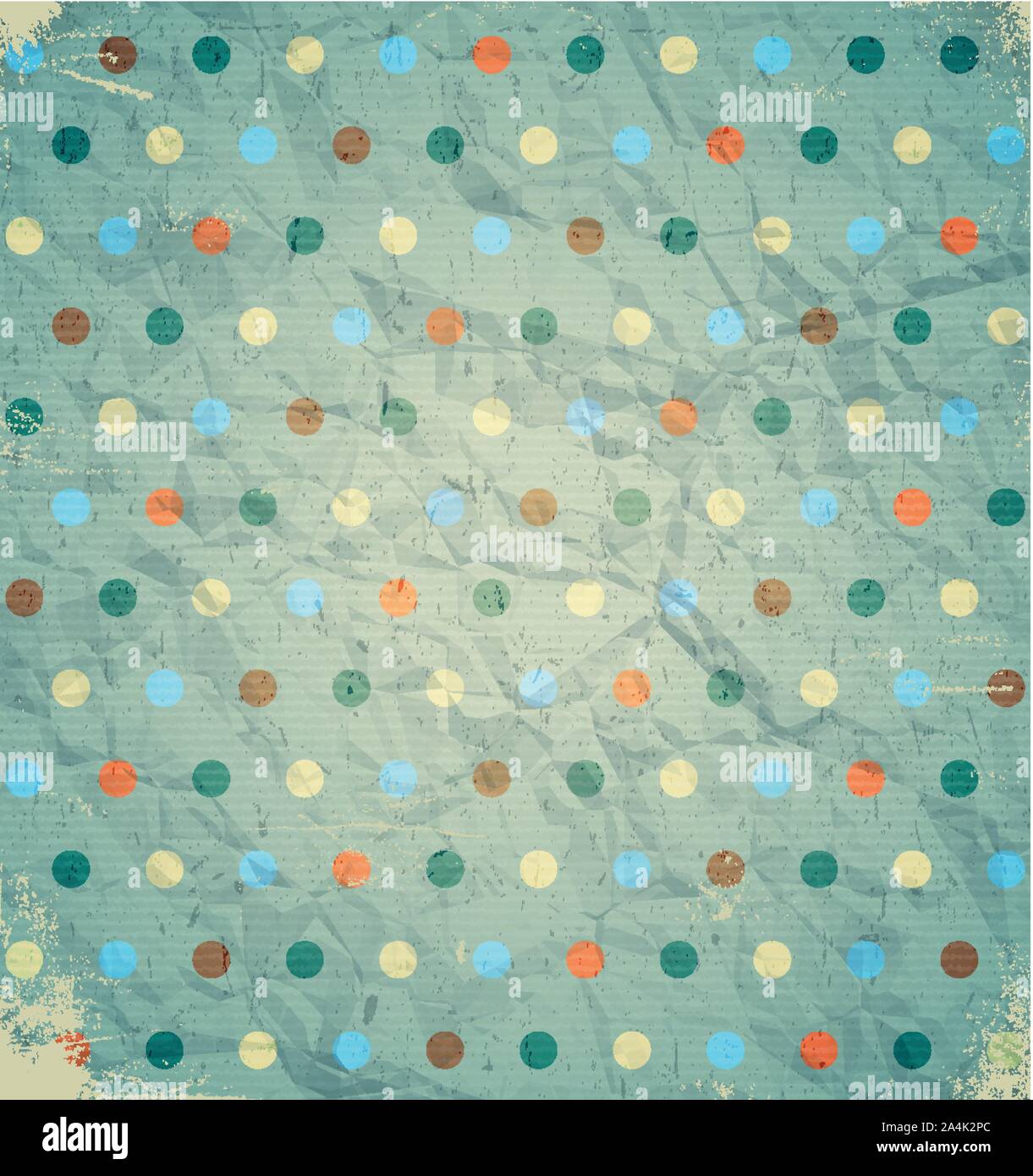 Colorful polka dots on the cardboard Stock Vector Image & Art - Alamy