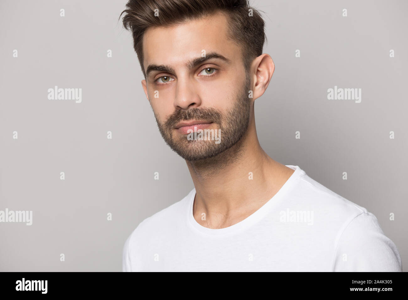 Portrait photo white background for job hi-res stock photography and ...